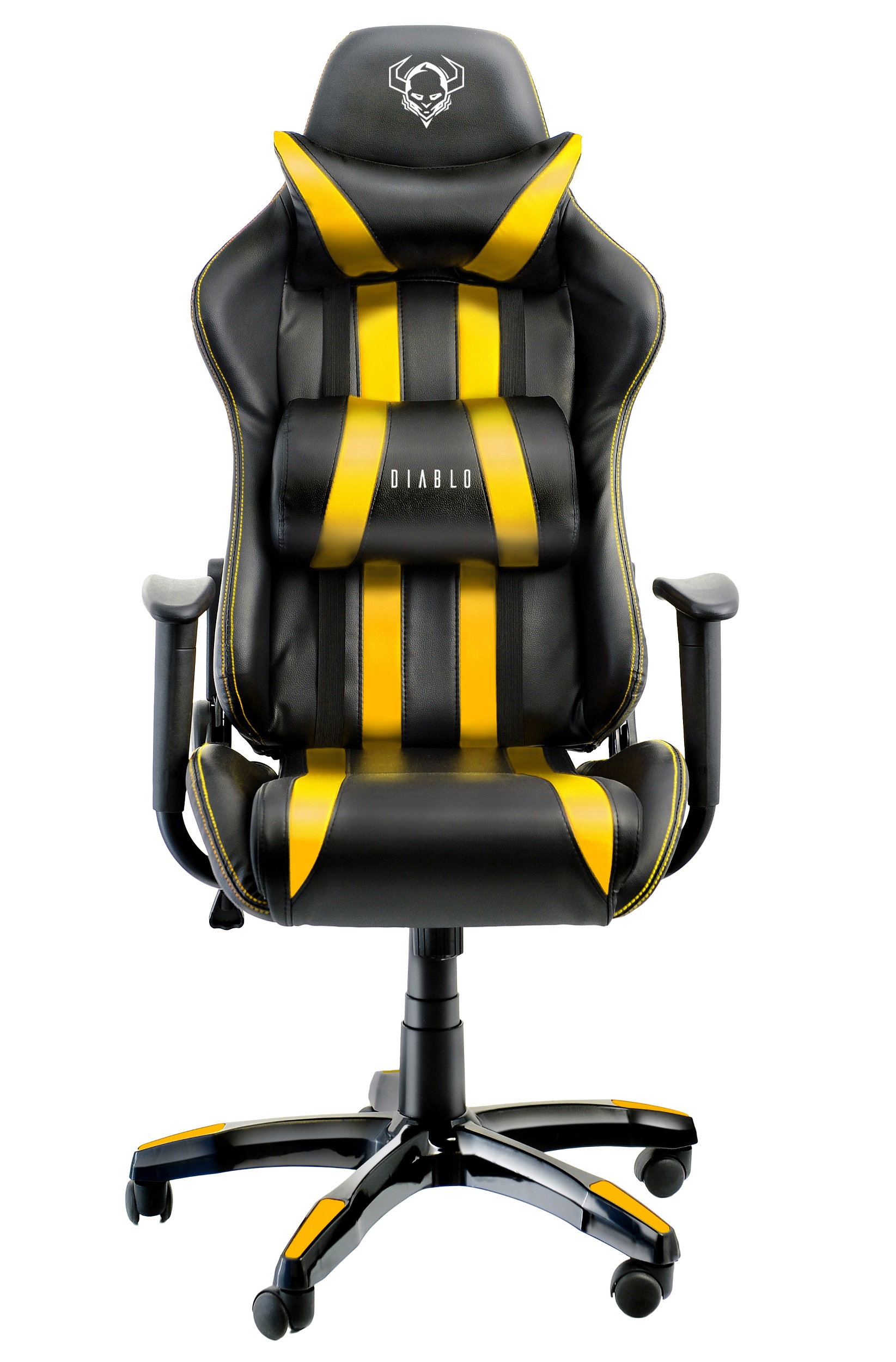 Fotel dla gracza gamingowy Diablo X-One żółty - Arena.pl