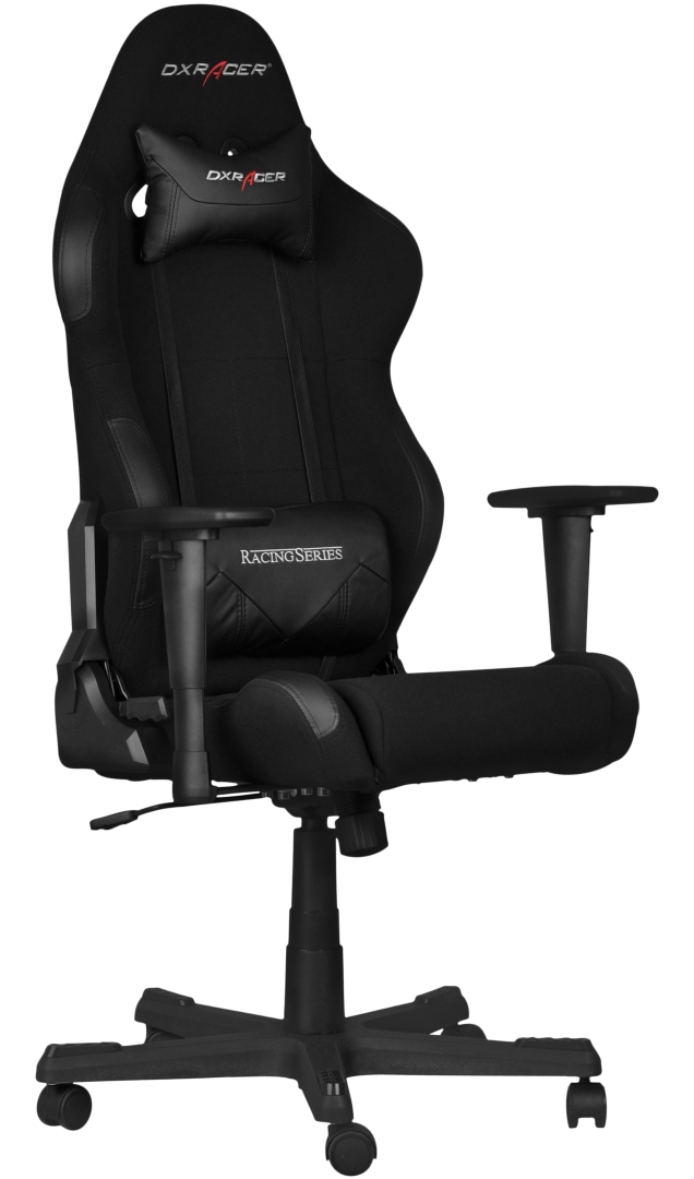 Fotel dla gracza gamingowy DXRacer Racing czarny Materiał / Fotele ...